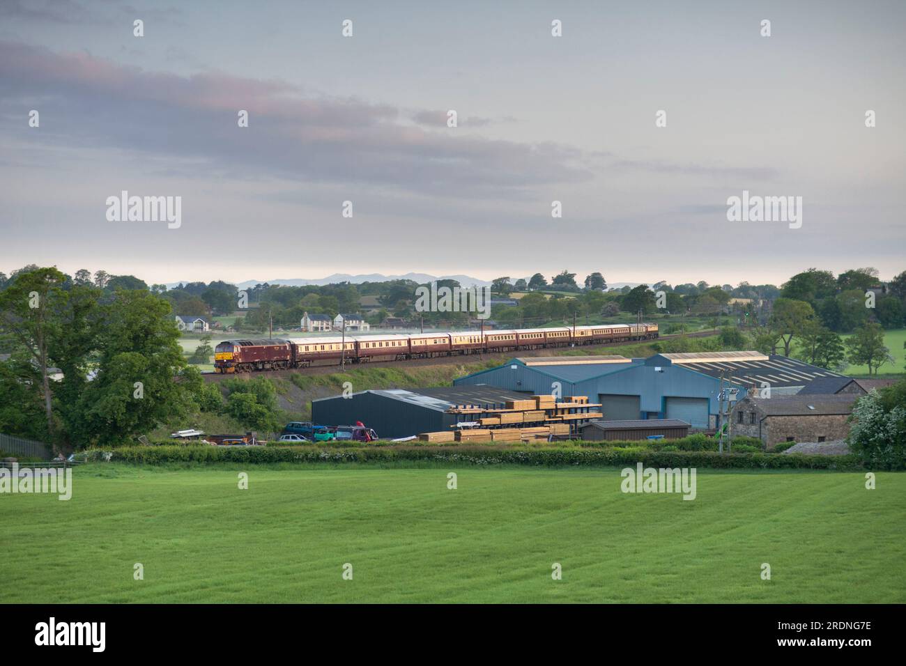 West Coast railways class 47 locomotive 47813 hauling the Northern ...