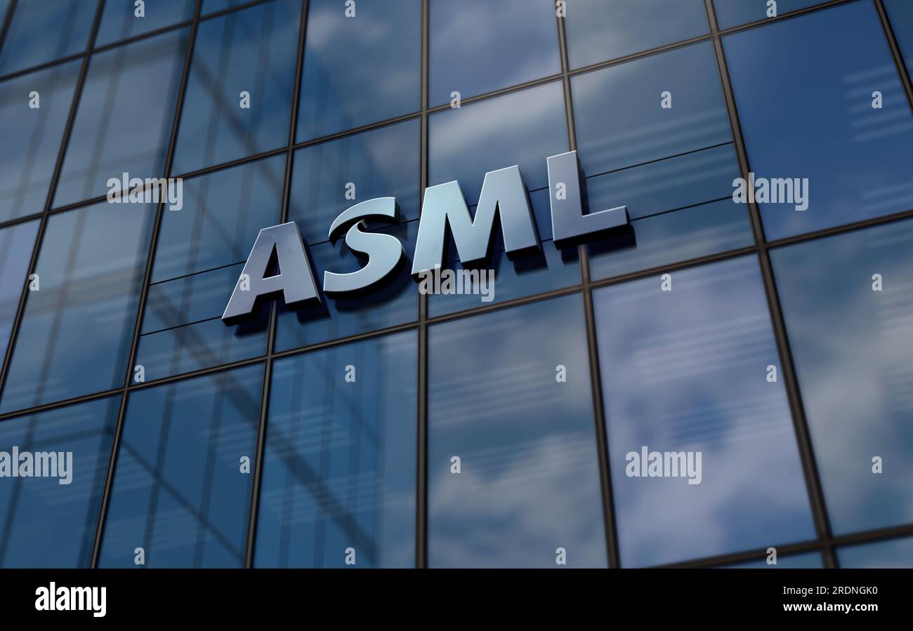 Veldhoven, Netherlands, July 20, 2023: ASML Holding corporation ...