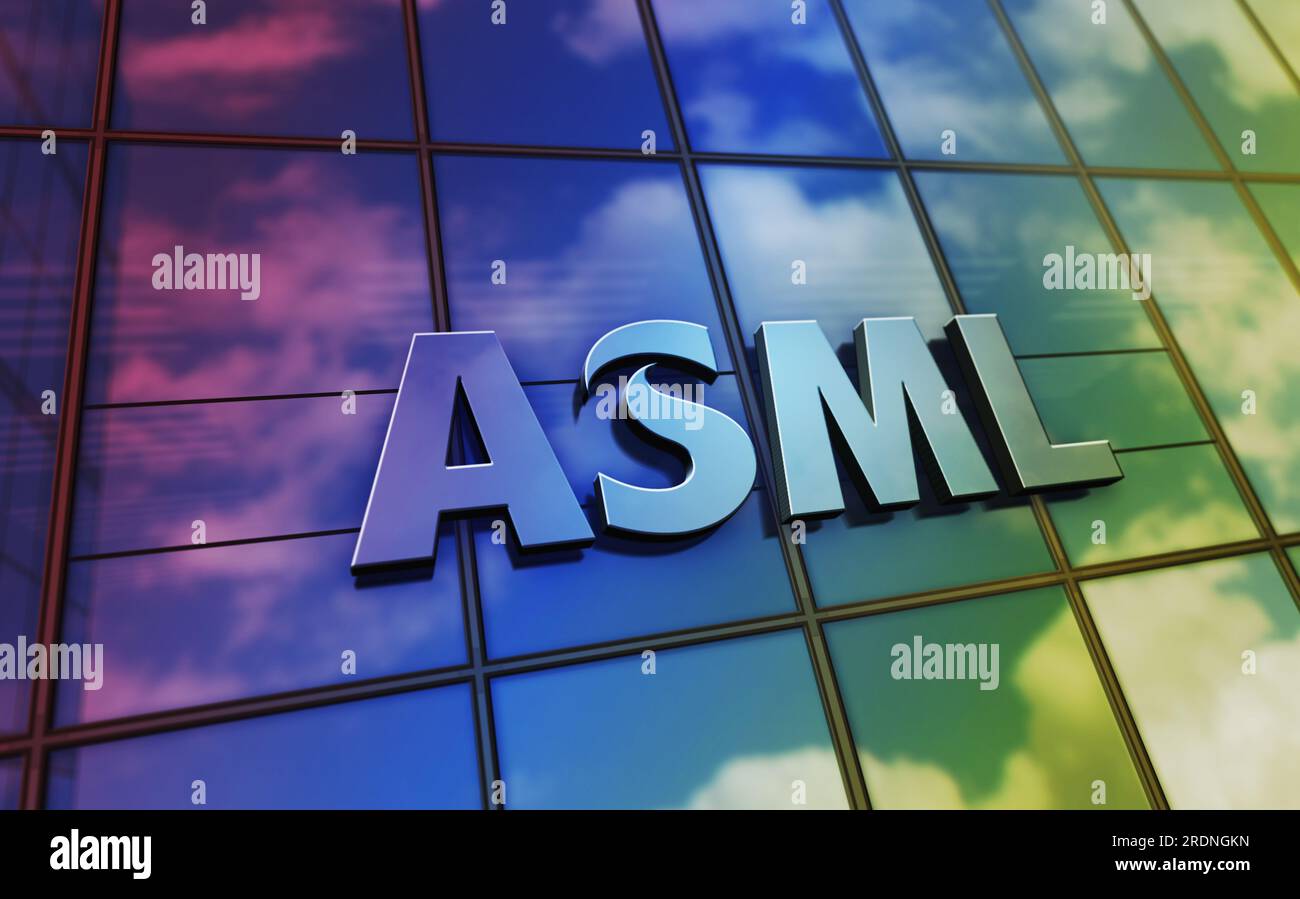 Veldhoven, Netherlands, July 20, 2023: ASML Holding corporation ...