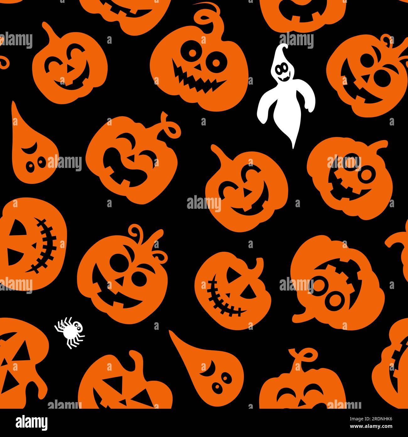 Seamless vector pattern for Halloween design. Halloween symbols ...