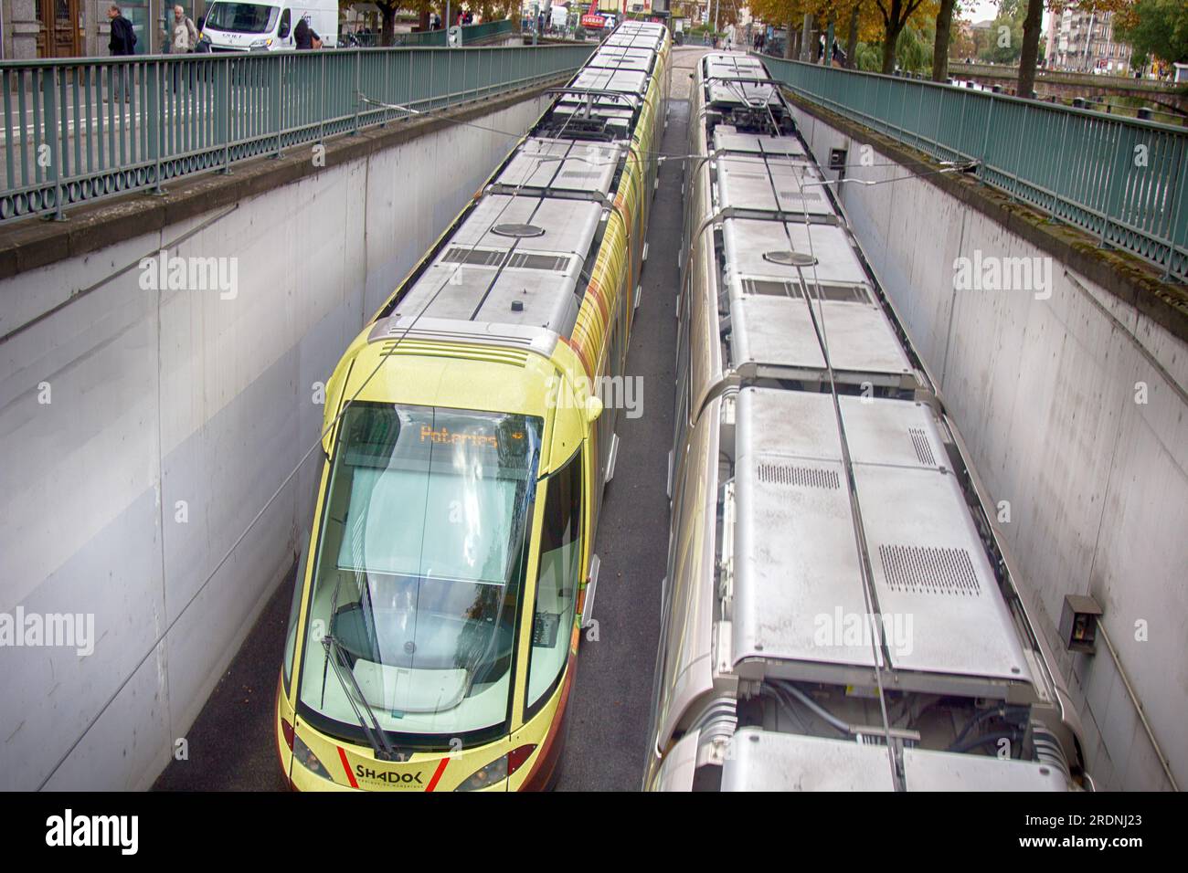 Colmar, France - September 19, 2017: Passenger electric eco-friendly ...