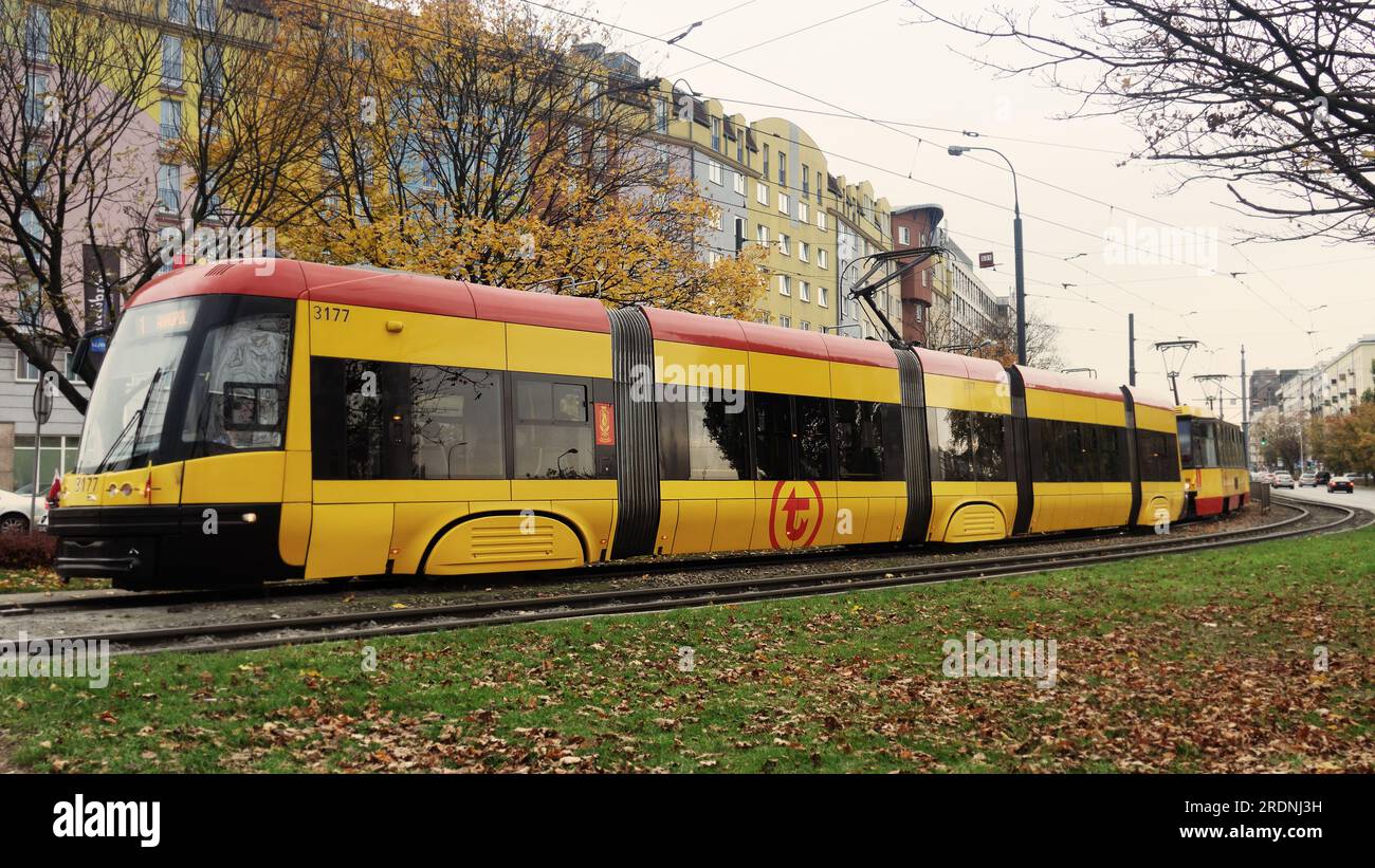 Warsaw poland tramway streetcar hi-res stock photography and images - Alamy
