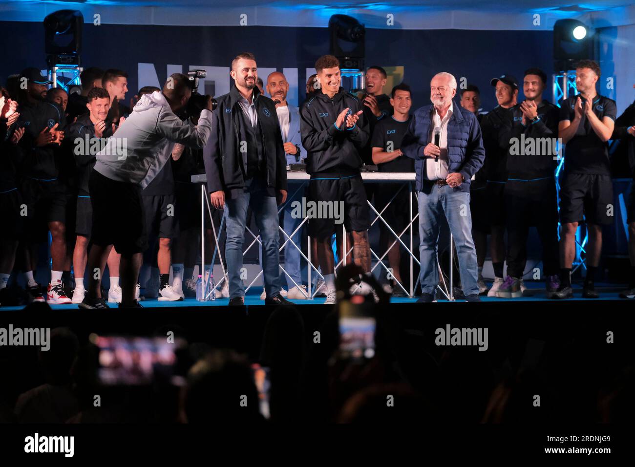 SSC Napoli's Italian president Aurelio De Laurentiis, SSC Napoli's ...