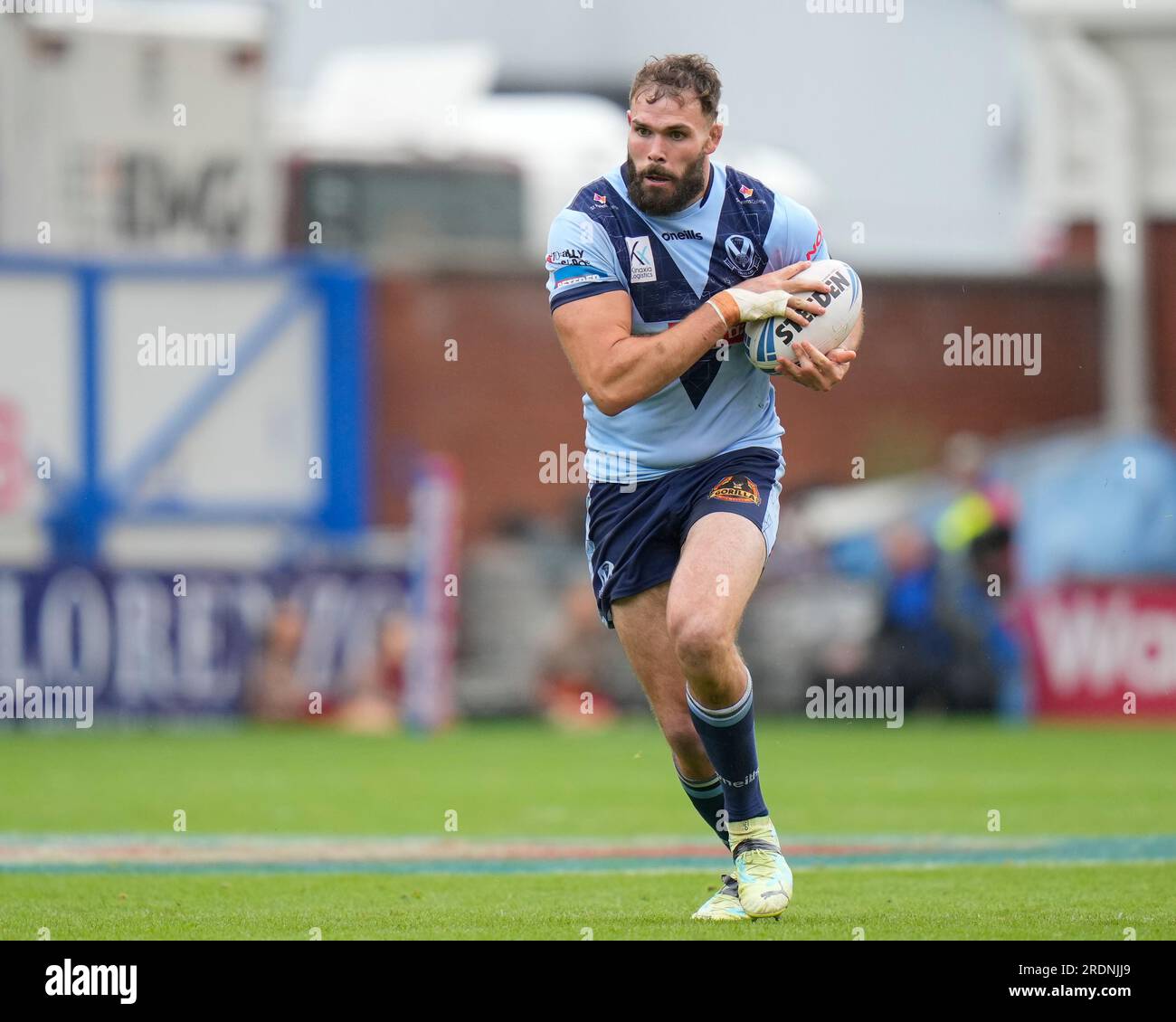Warrington, UK. 22nd July, 2023. Alex Walmsley #8 of St. Helens during ...