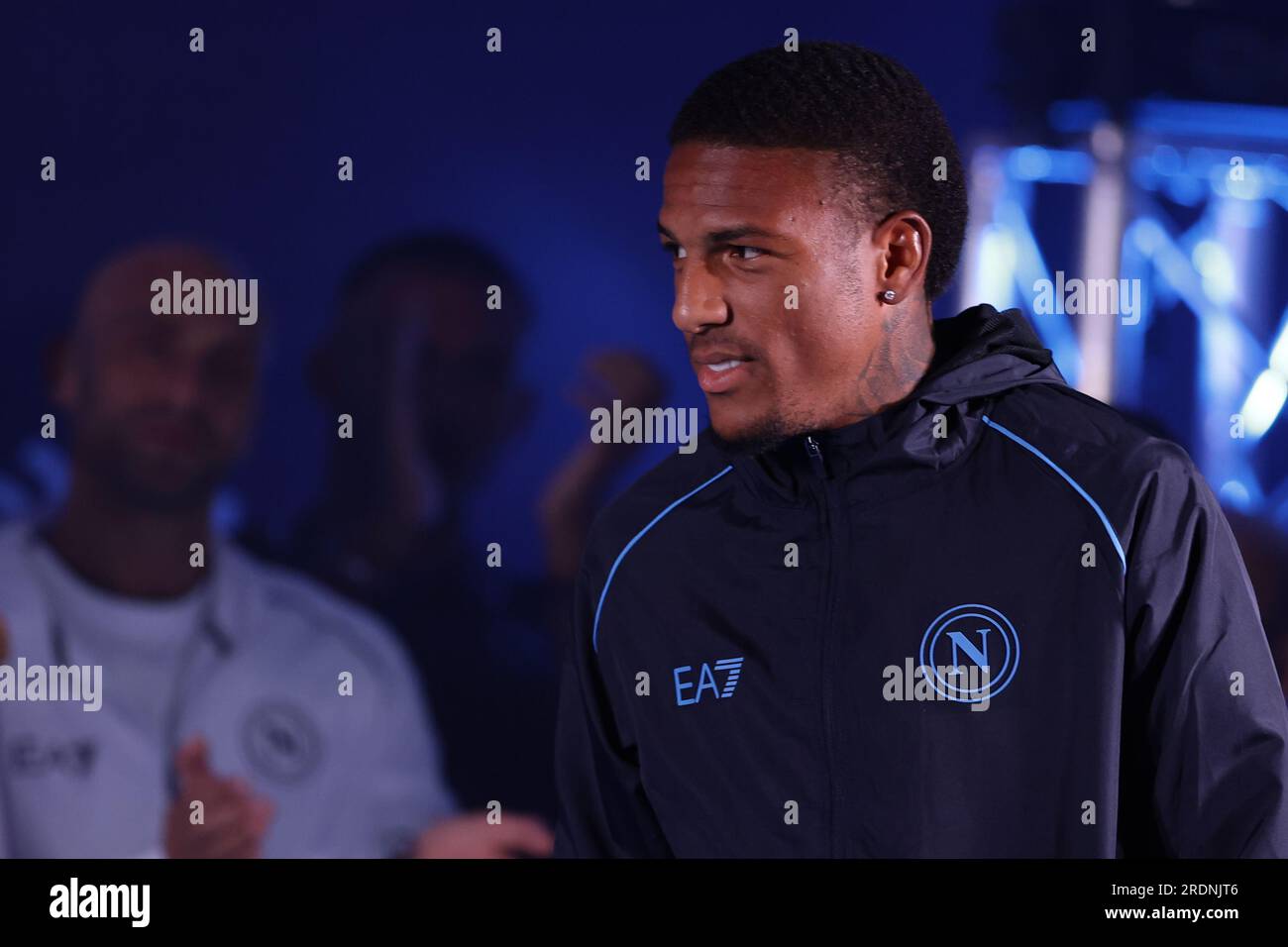 ssc napoli's Italian forward Michael Folorunsho looks during SSC Napoli ...