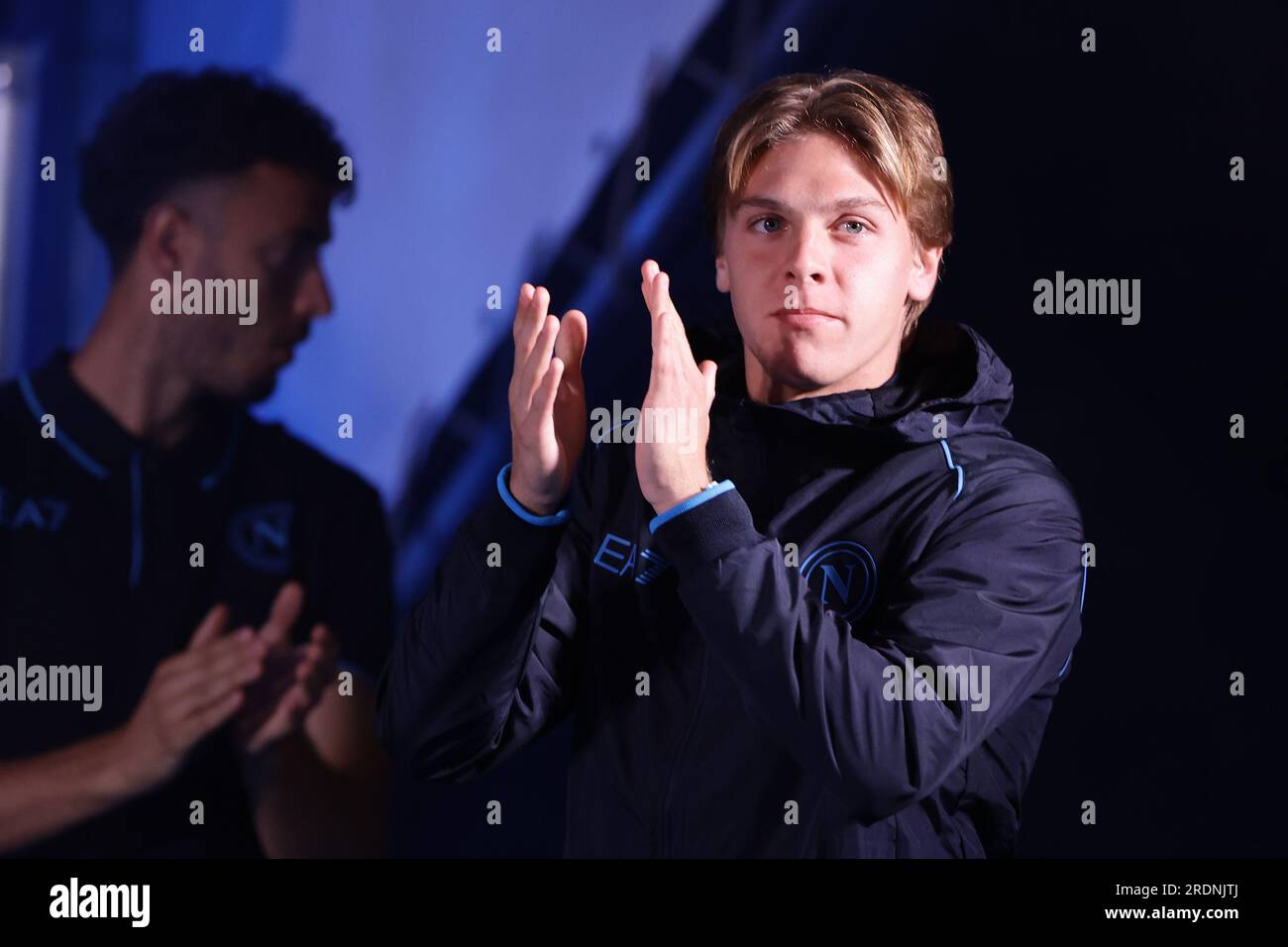 SSC Napoli’s Italian forward Alessio Zerbin gesticulate during SSC ...