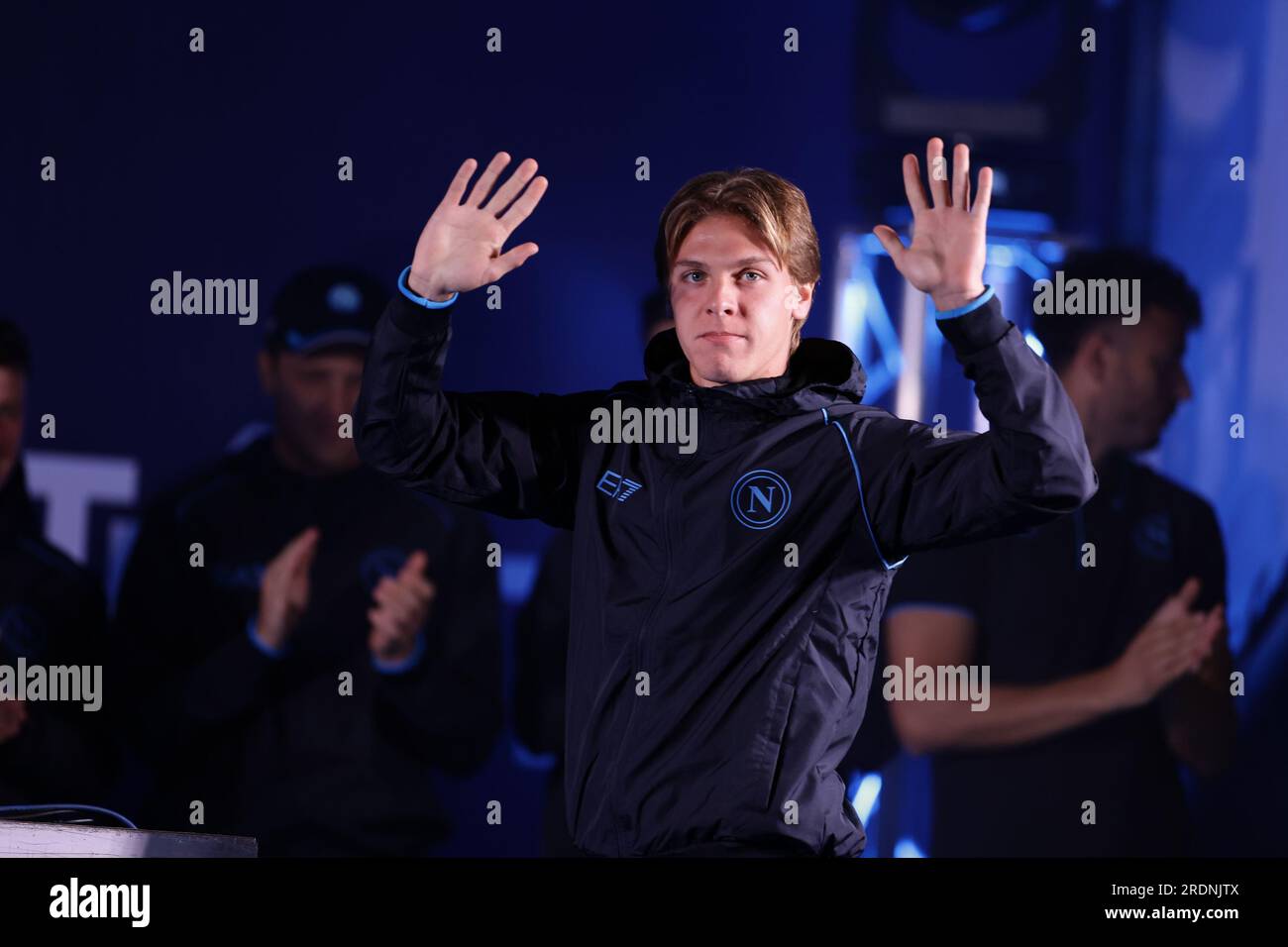 SSC Napoli’s Italian forward Alessio Zerbin gesticulate during SSC ...