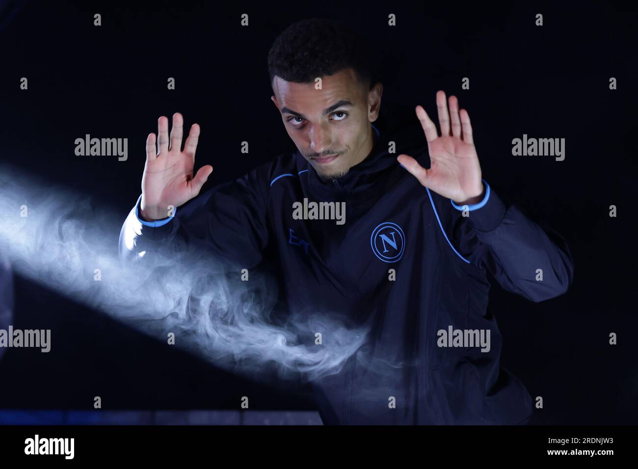 SSC Napoli's Algerian defender Karim Zedadka gesticulate during SSC ...