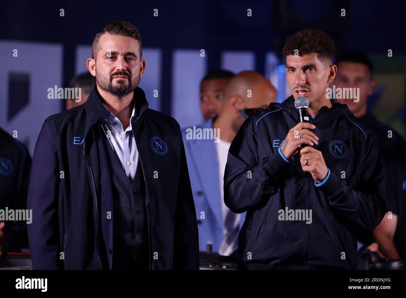 SSC Napoli's Italian vicepresident Edoardo De Laurentiis and SSC Napoli ...