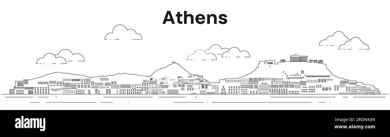 Cityscape art athens Stock Vector Images - Alamy