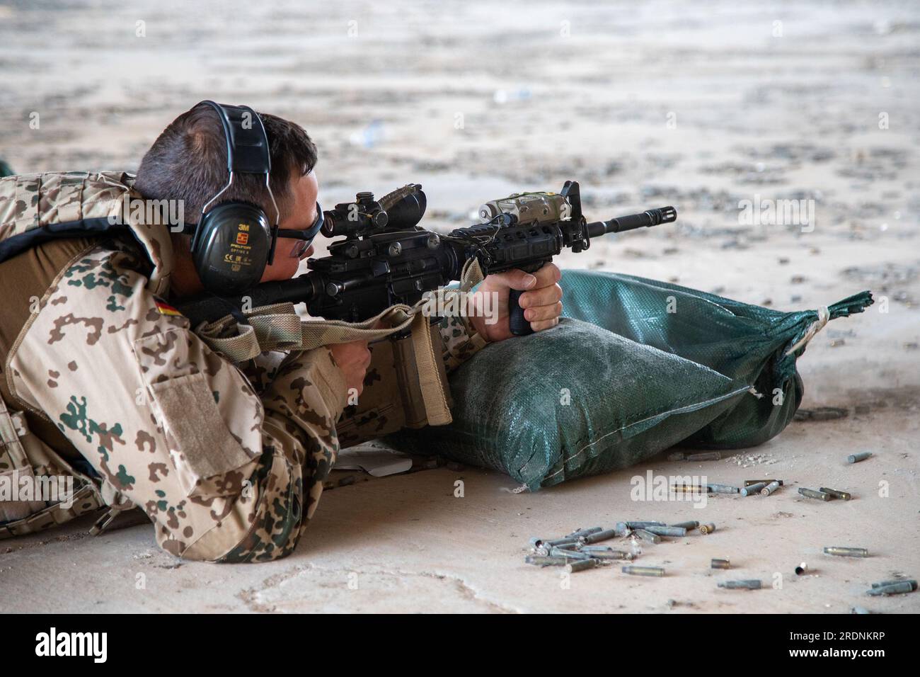 A German soldier, assigned to Combined Joint Task Force – Operation ...