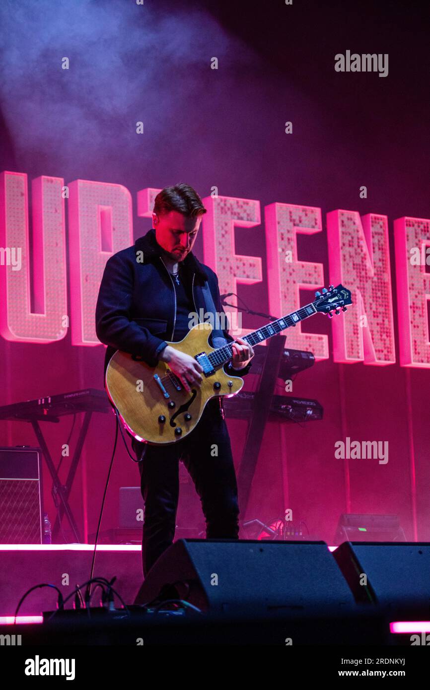 Sheffield, UK. 22nd July 2023. Courteeners Live on stage at the Sarah ...