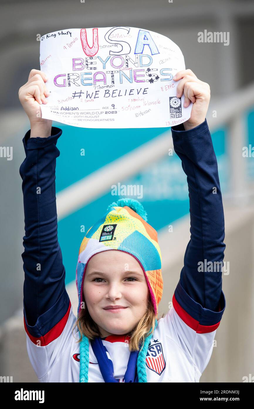 Auckland, Auckland, New Zealand. 23rd July, 2023. A young United States ...