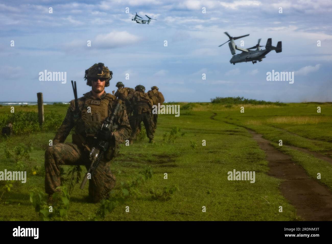U.S. Marine Corps Cpl. Logan Sauder, a squad leader with 2nd Battalion ...
