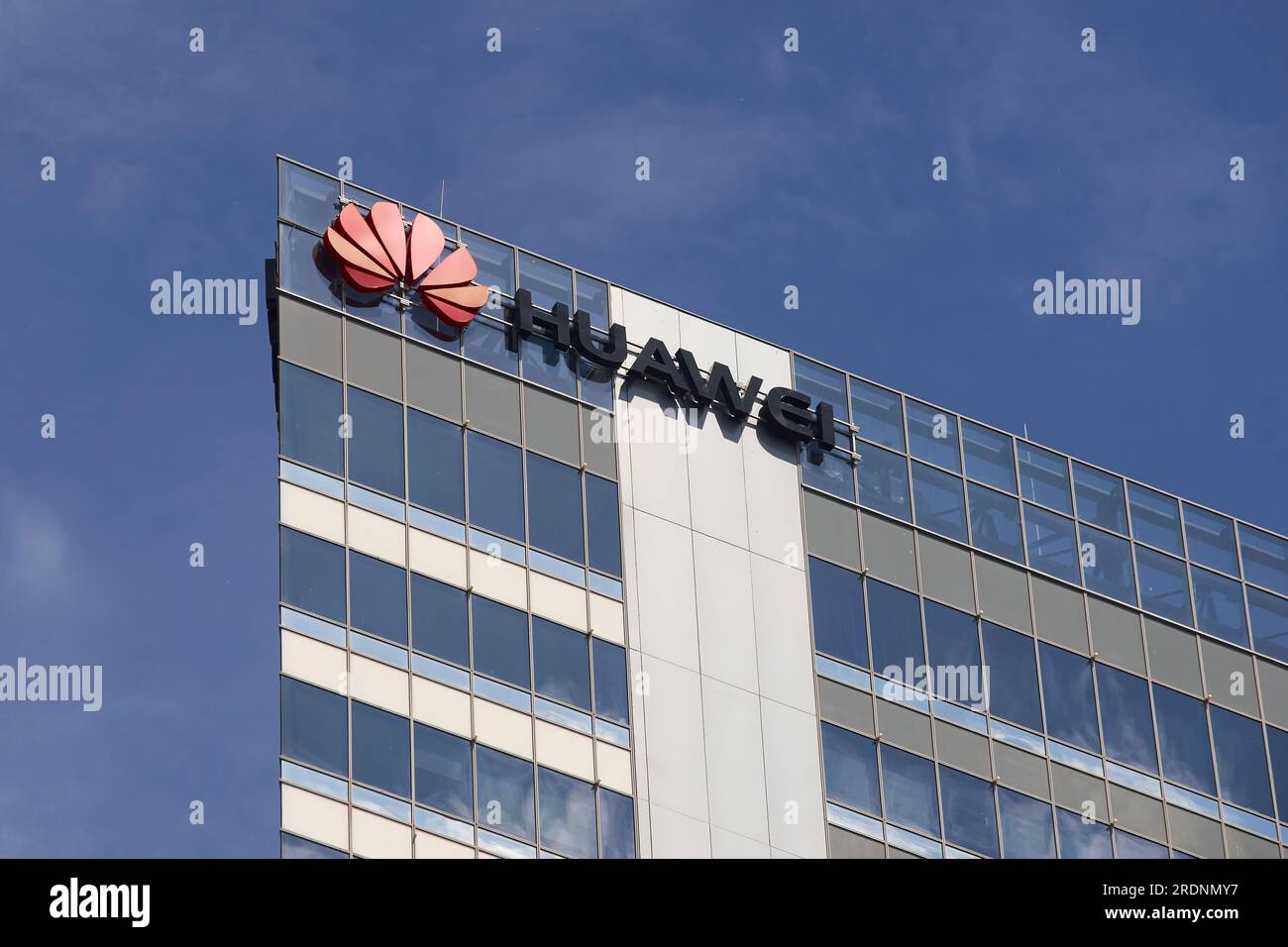 Bucharest, Romania - July 08, 2023: A logo of Huawei, Chinese ...