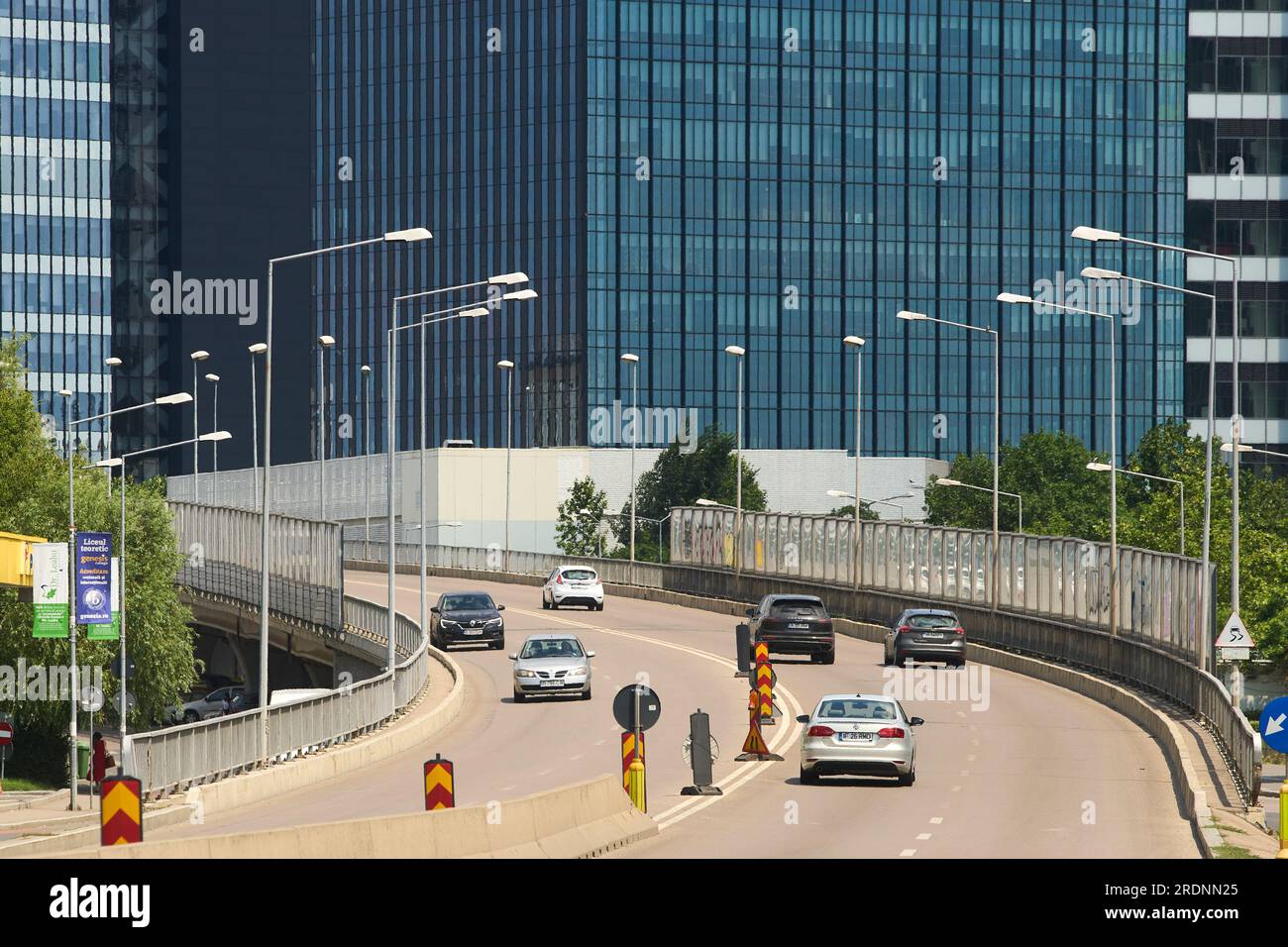 Bucharest, Romania - July 10, 2023: The Pipera Overpass, in northem ...