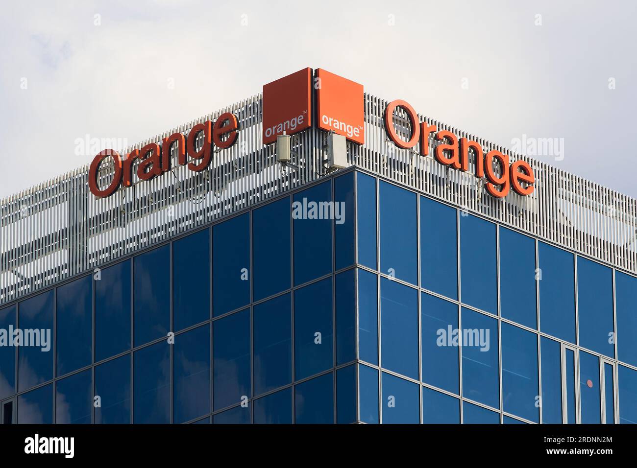 Bucharest, Romania - July 10, 2023: Logo of Orange, French ...