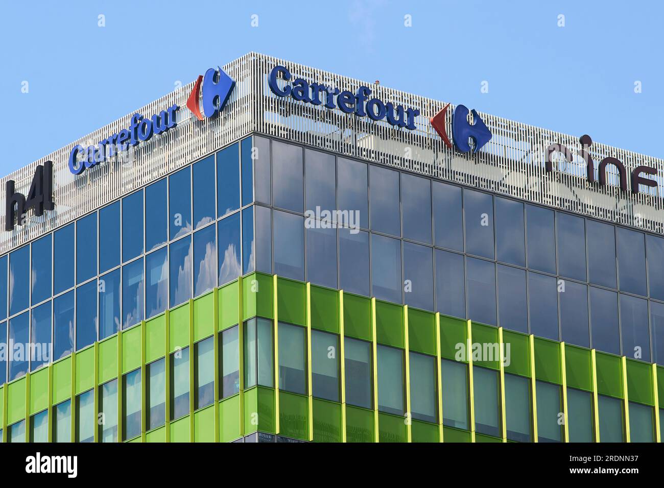 Bucharest, Romania - July 10, 2023: The logo of the French ...
