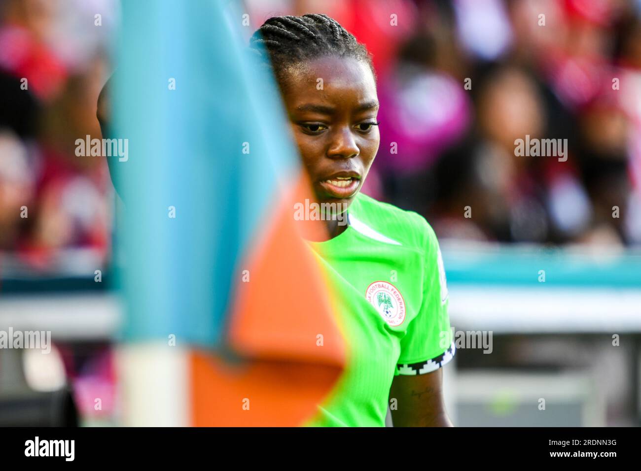 Toni Payne (No.7) of Nigeria is seen during the FIFA Women's World Cup ...