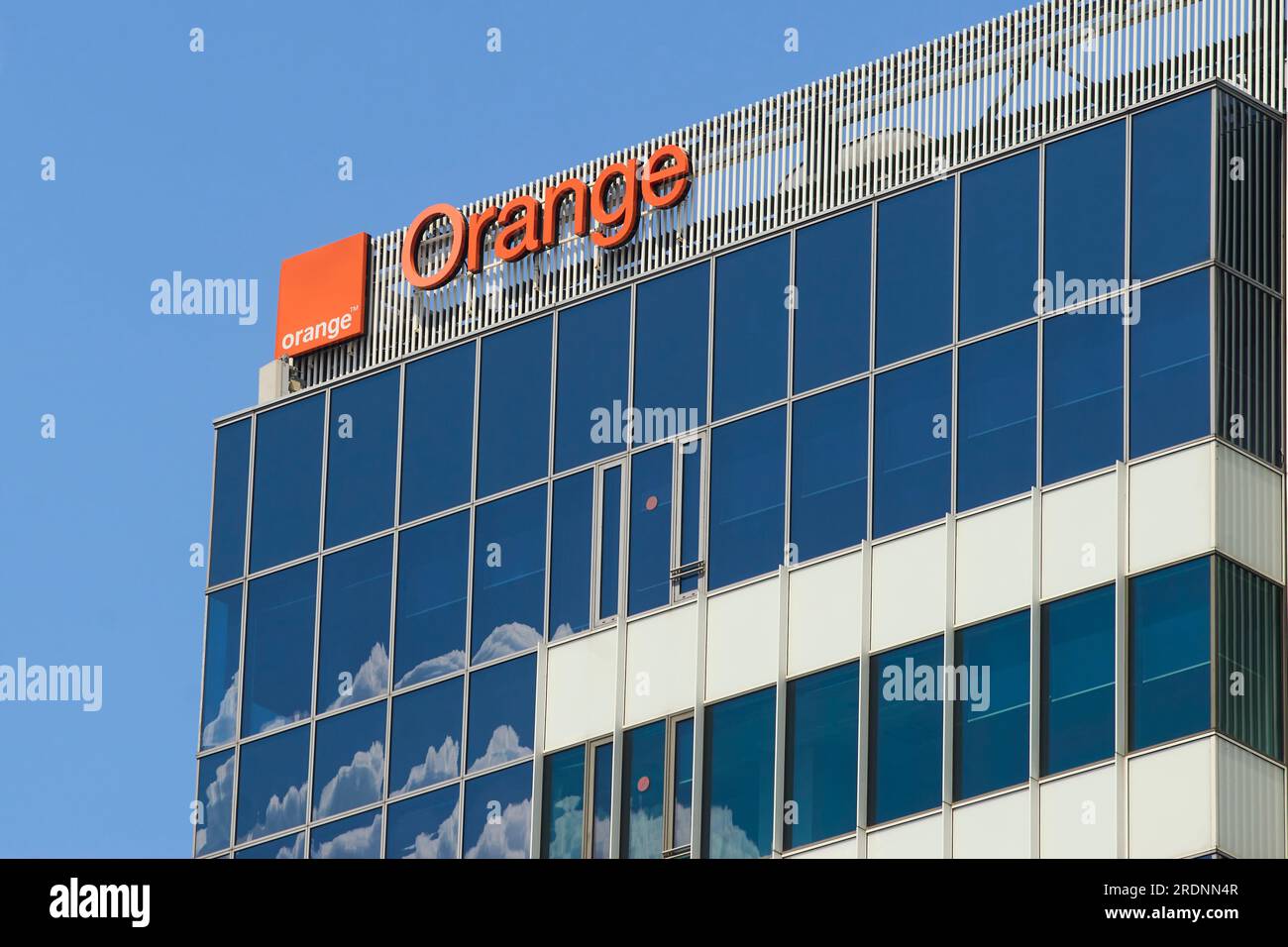 Logo orange telecommunications company logo sign hi-res stock ...
