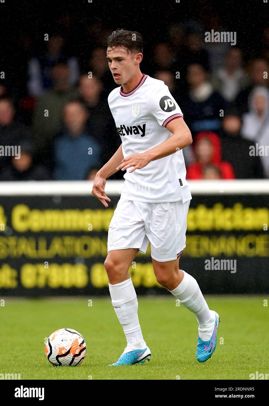 West Ham United's Lewis Orford during the pre-season friendly match at ...