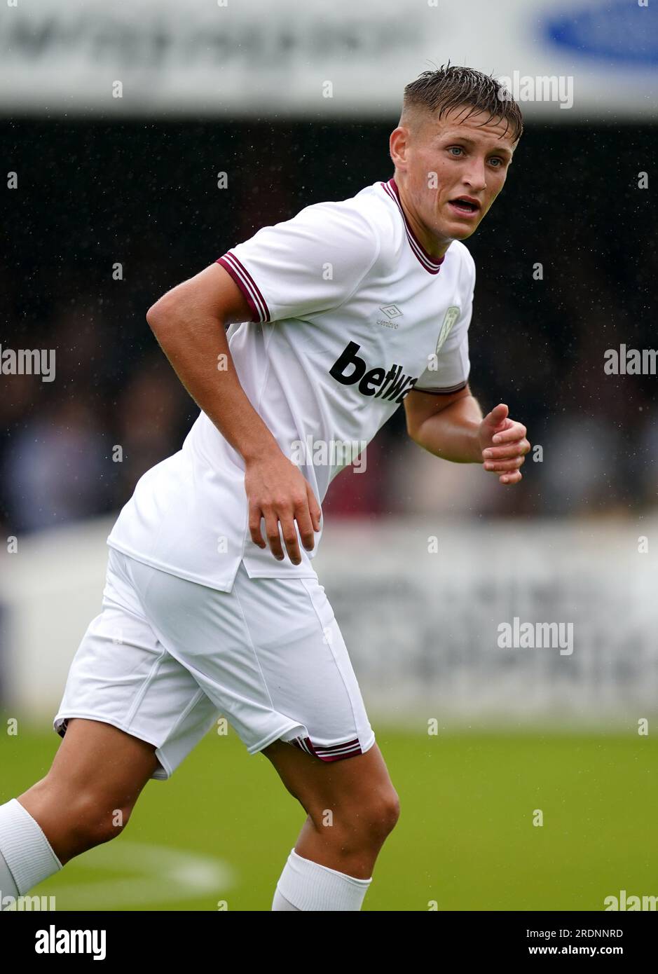 West Ham United's Callum Marshall during the pre-season friendly match ...