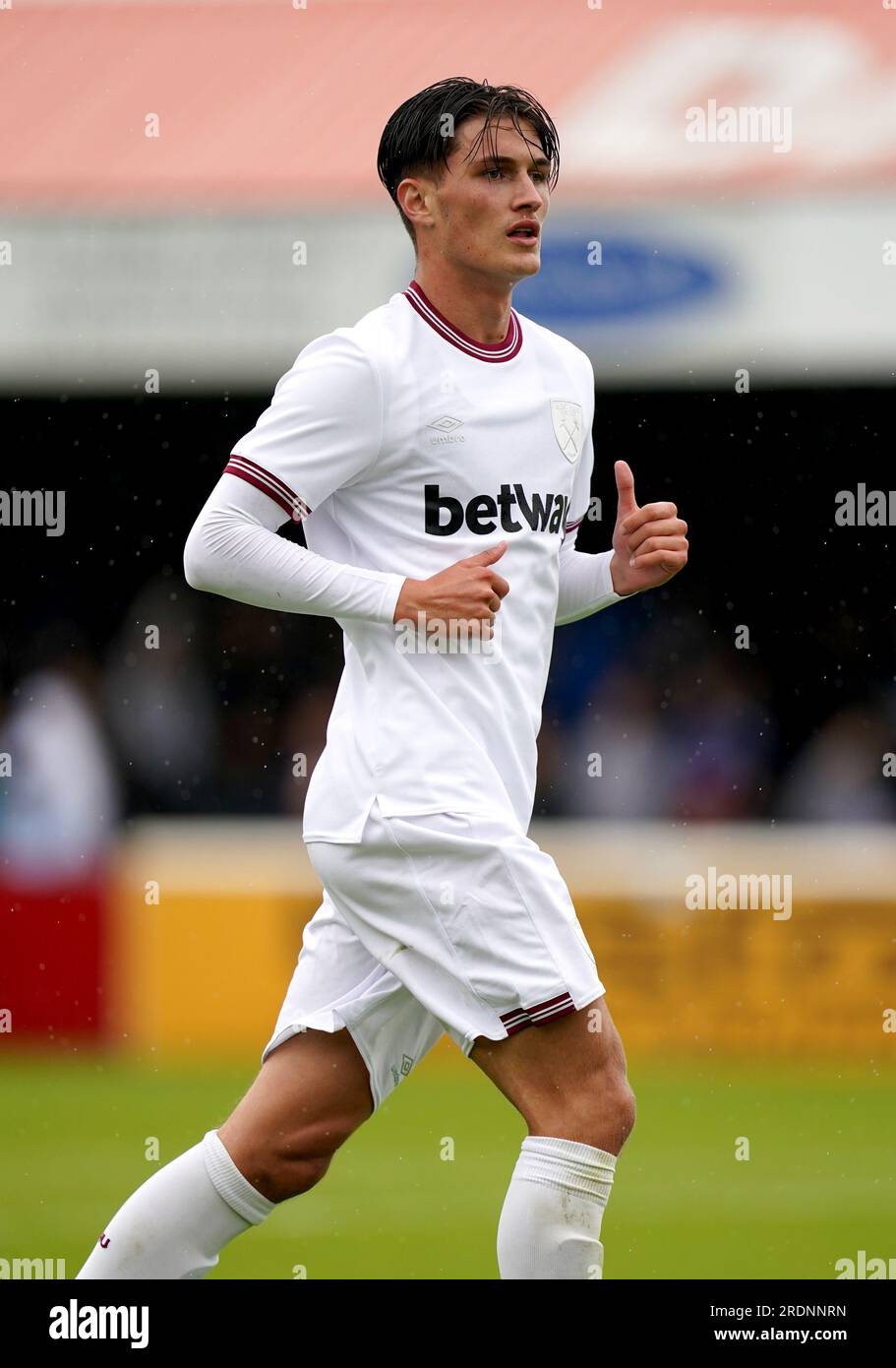 West Ham United's Freddie Potts during the pre-season friendly match at ...