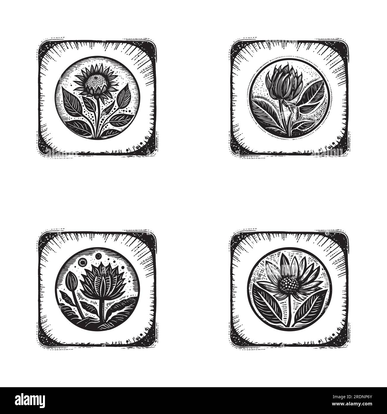Hand carved linocut hi-res stock photography and images - Alamy
