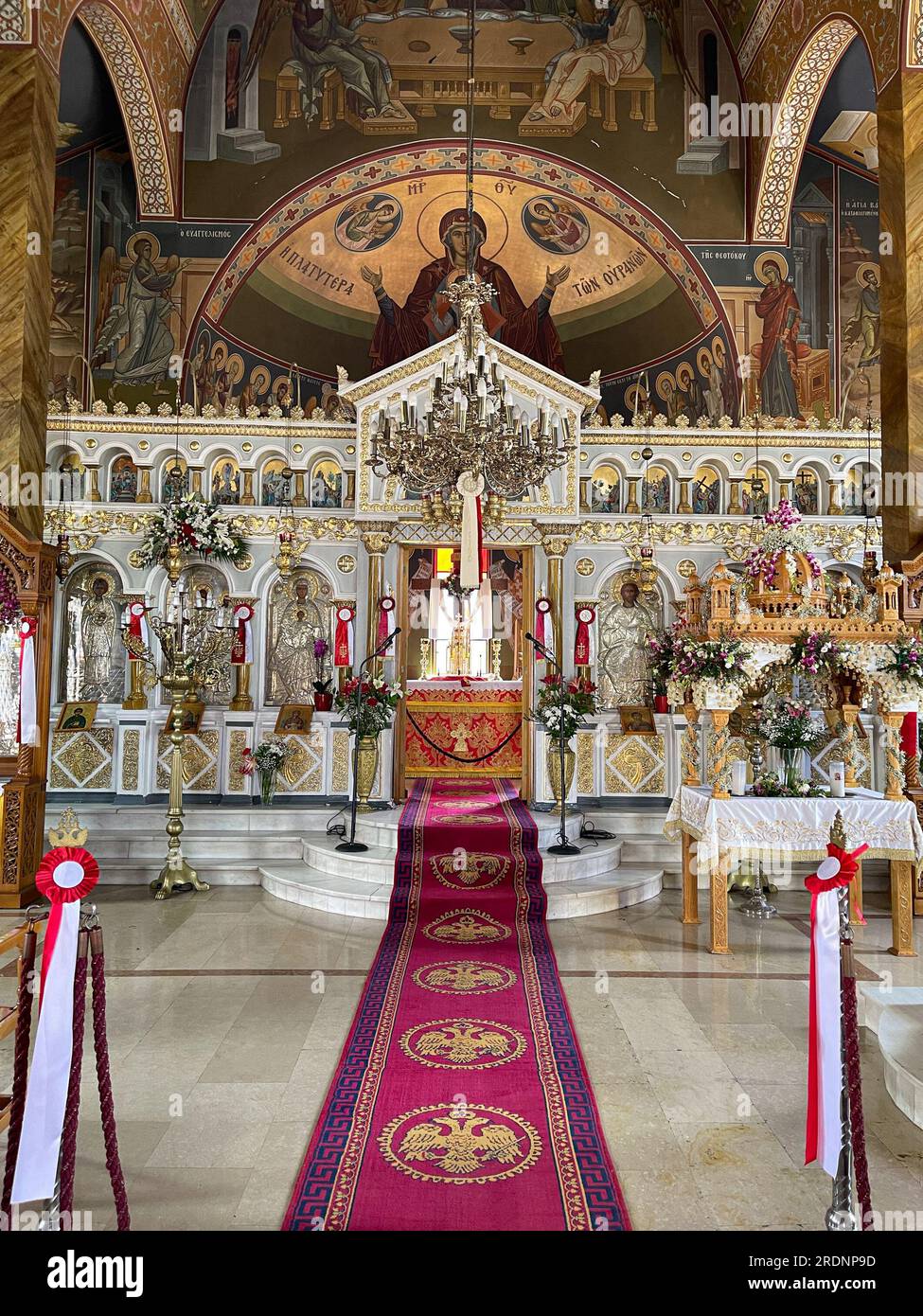 The seaside Church of Anastasi (The Resurrection of Jesus) in Kalamata ...
