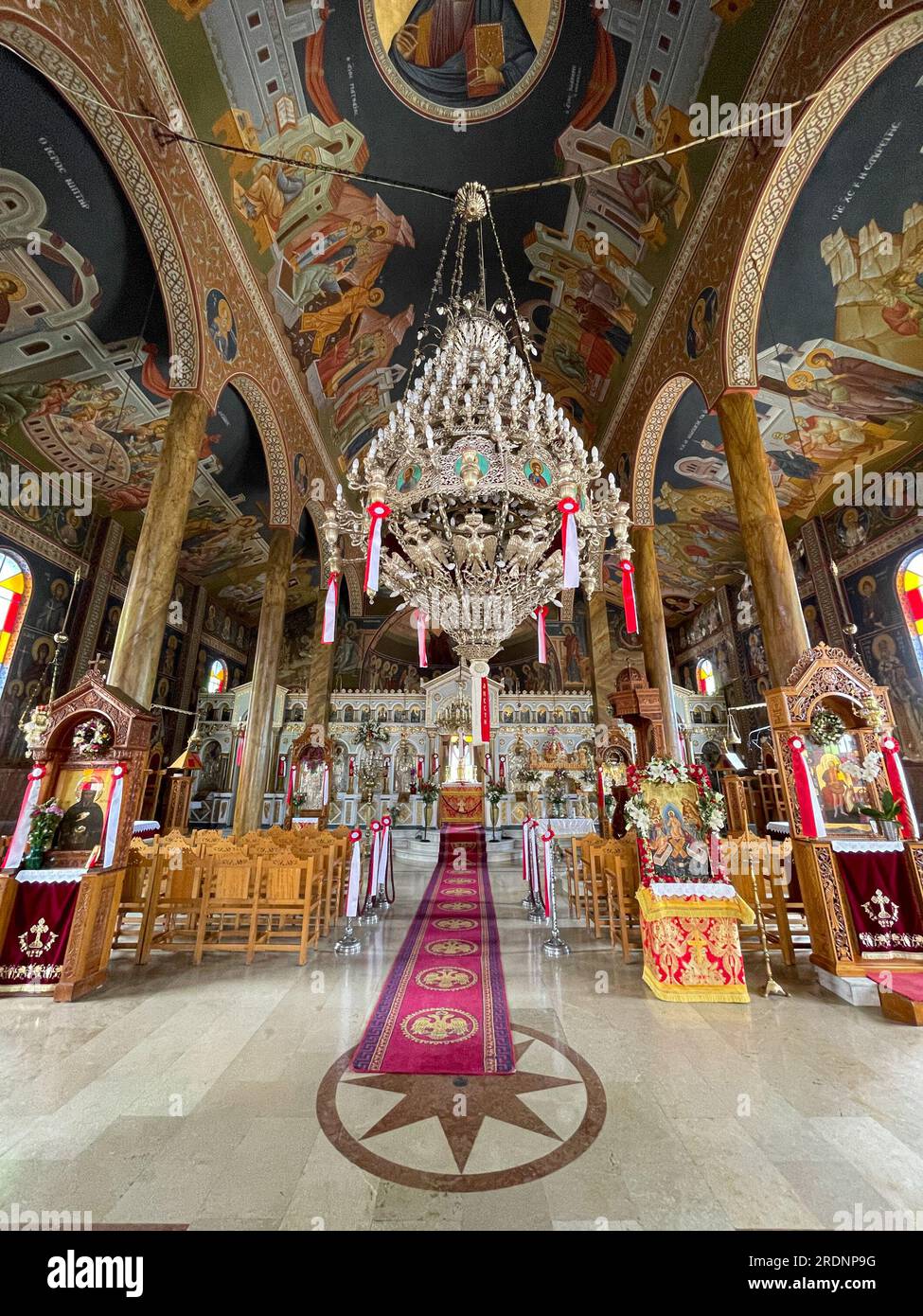 The seaside Church of Anastasi (The Resurrection of Jesus) in Kalamata ...