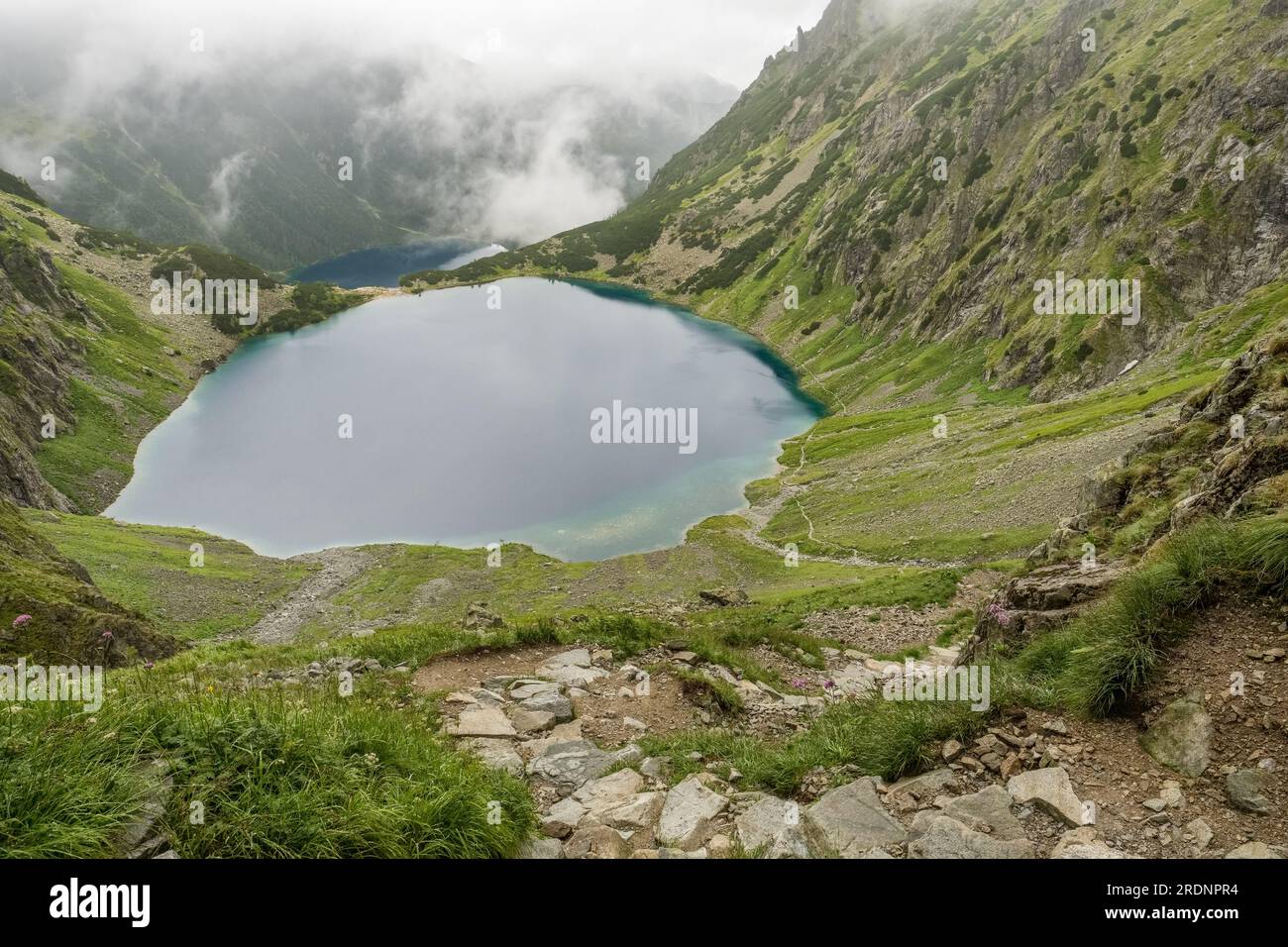 Blake lake in a valley of polish Tatra Mountains in Zakopane, Poland ...