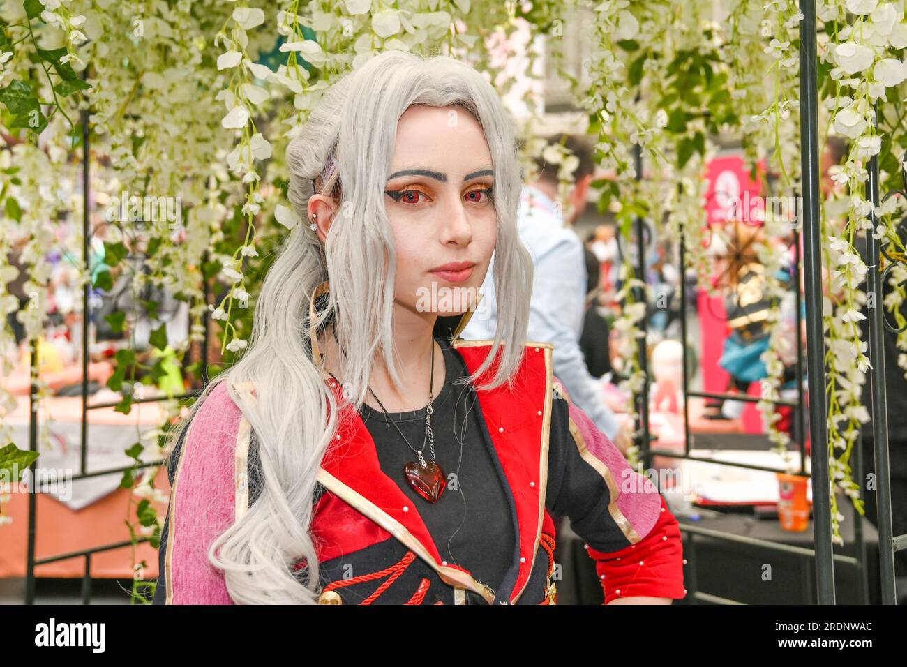 London, UK. 22nd July, 2023. Attendees dress up as Cosplay costume at ...
