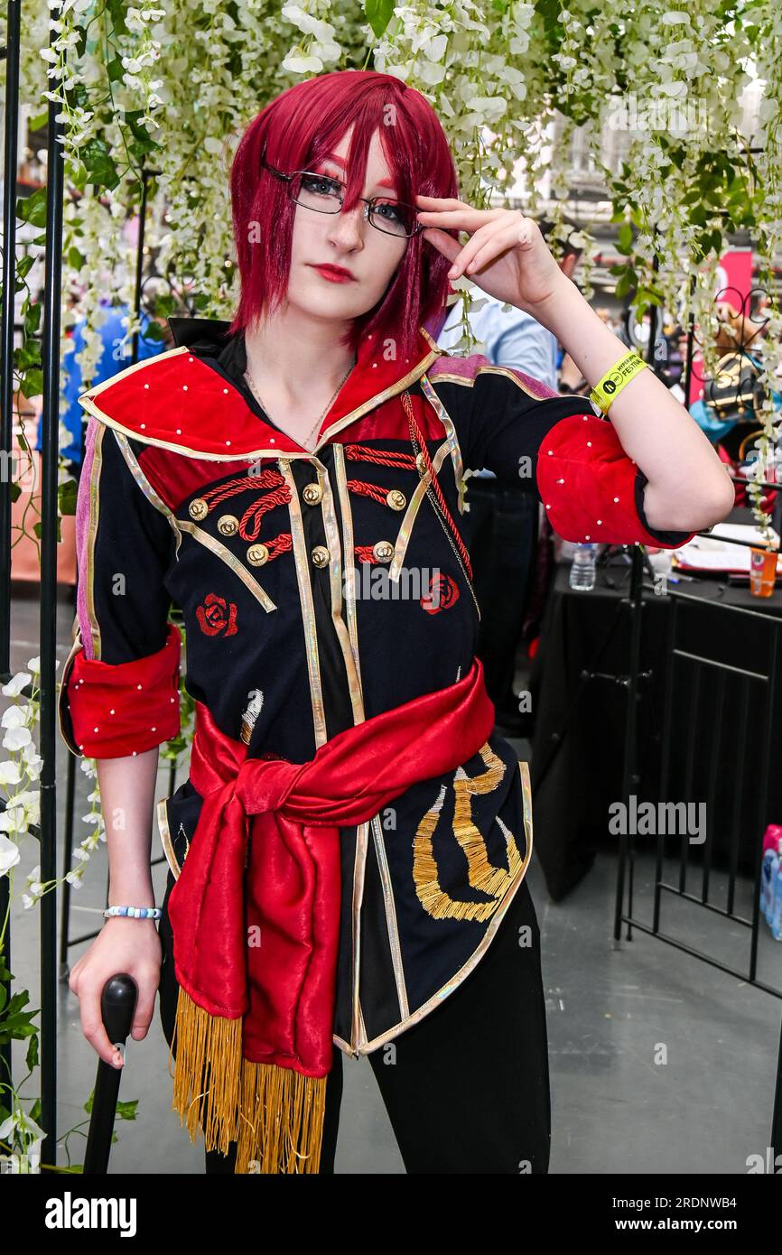 London, UK. 22nd July, 2023. Attendees dress up as Cosplay costume at ...