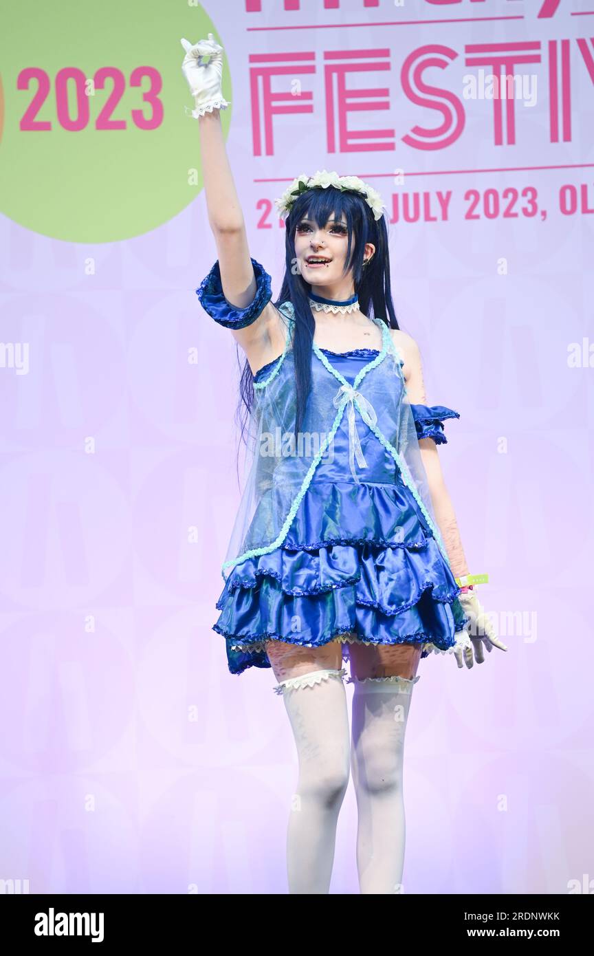 London, UK. 22nd July, 2023. Hyper Japan Cosplay Masquerade competition ...