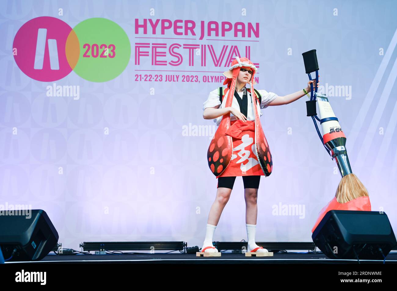 London, UK. 22nd July, 2023. Hyper Japan Cosplay Masquerade competition ...