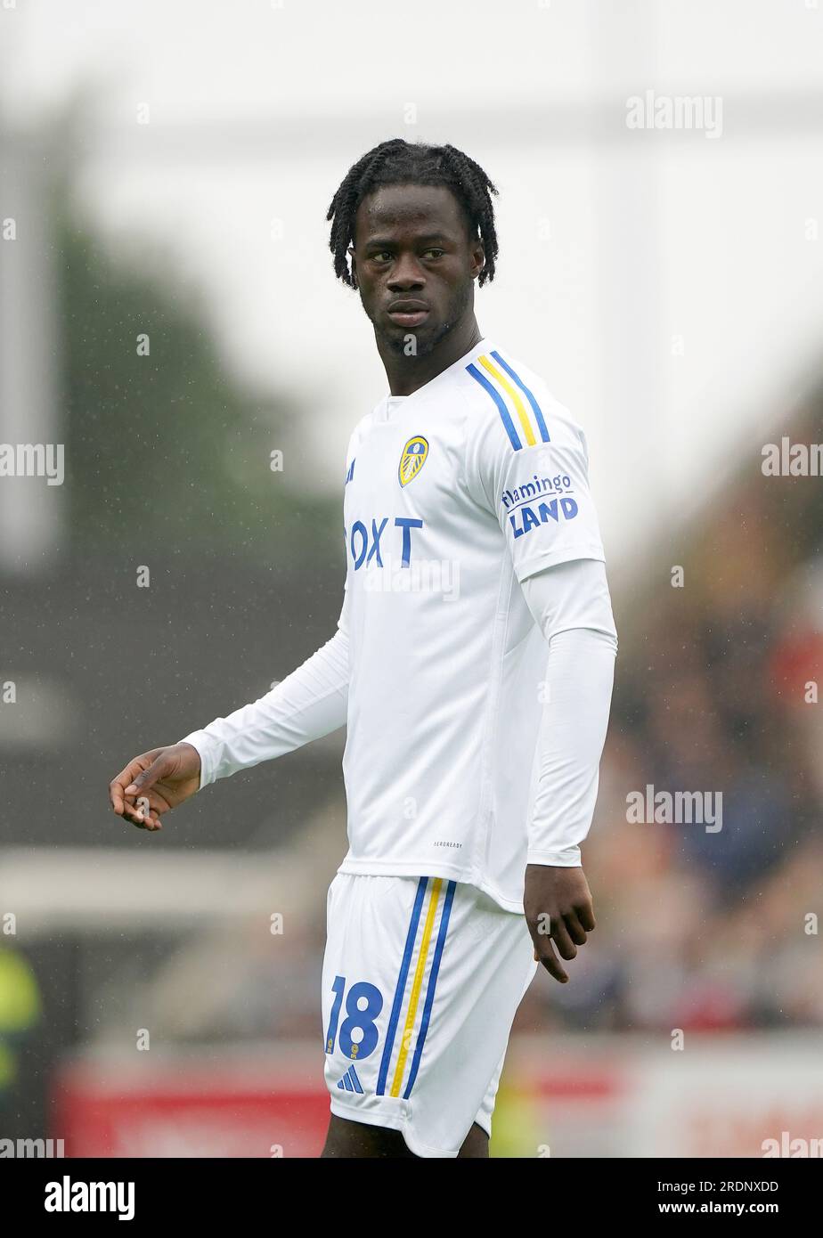 Leeds United's Darko Gyabi during the pre-season friendly match at the ...