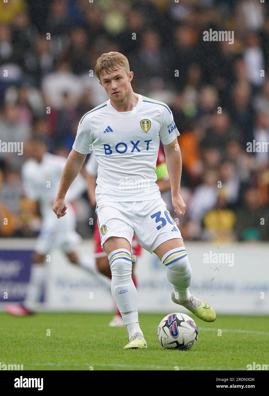 Leeds United's Joe Gelhardt during the pre-season friendly match at the ...