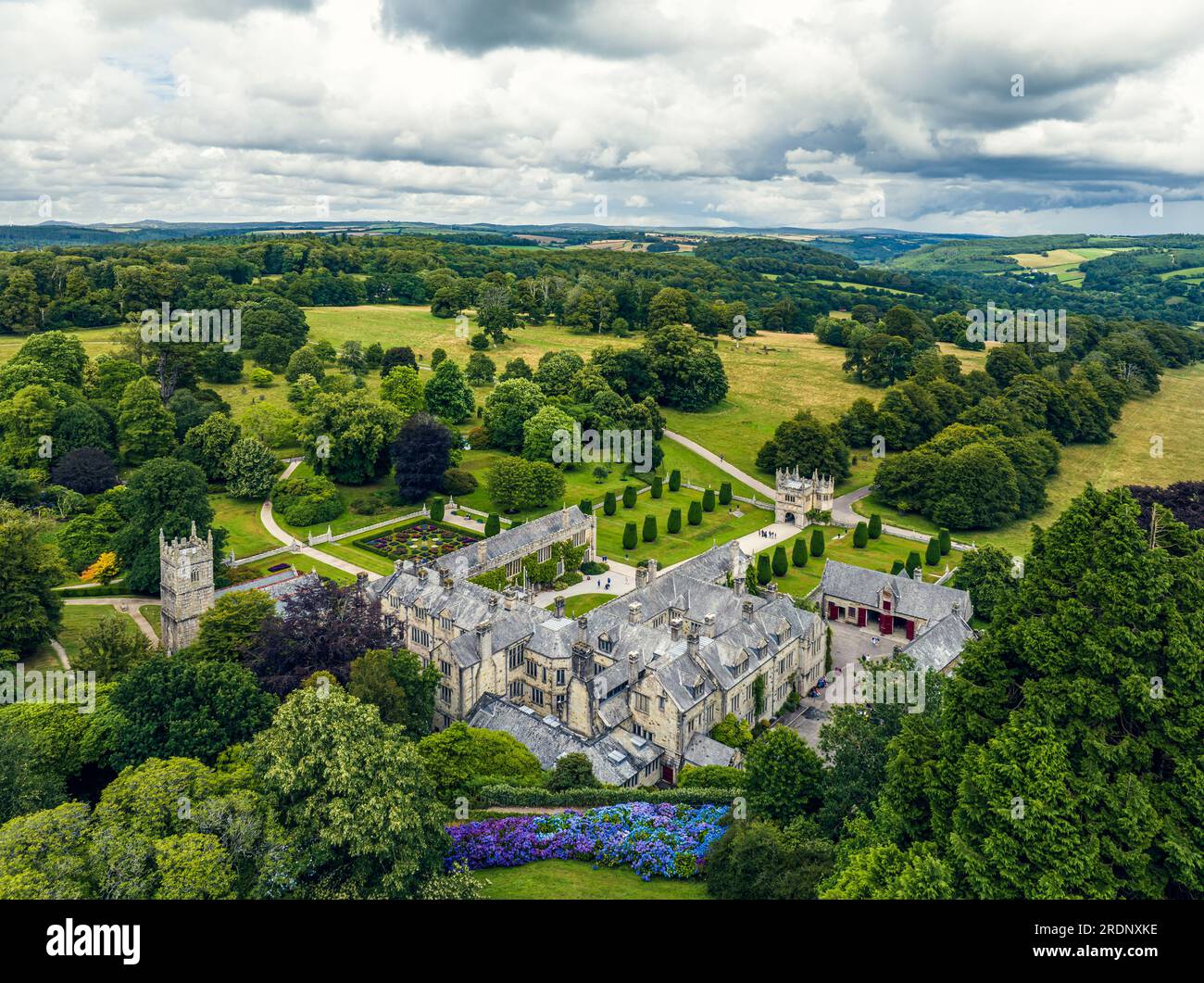 Lanhydrock house aerial hi-res stock photography and images - Alamy