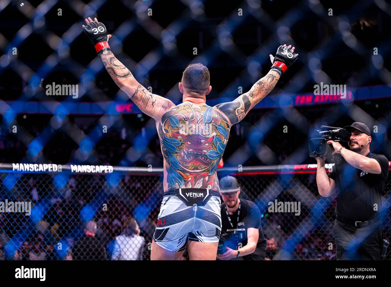 LONDON, UNITED KINGDOM. 22 Jul, 2023. Tom Aspinal celebrates asfter ...