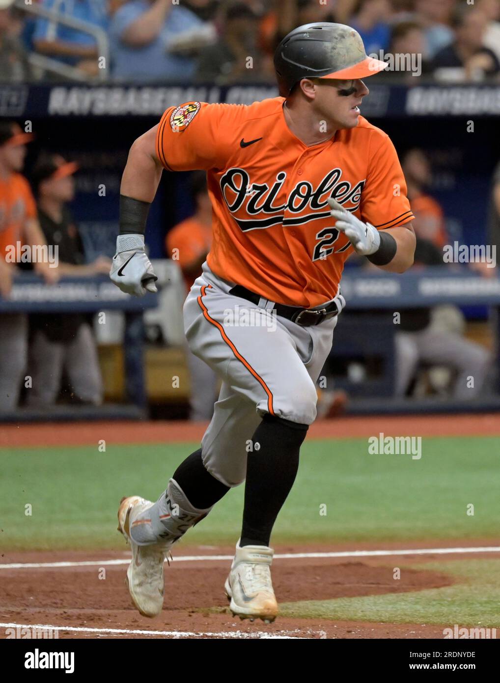 Tampa, United States. 22nd July, 2023. Baltimore Orioles catcher James ...