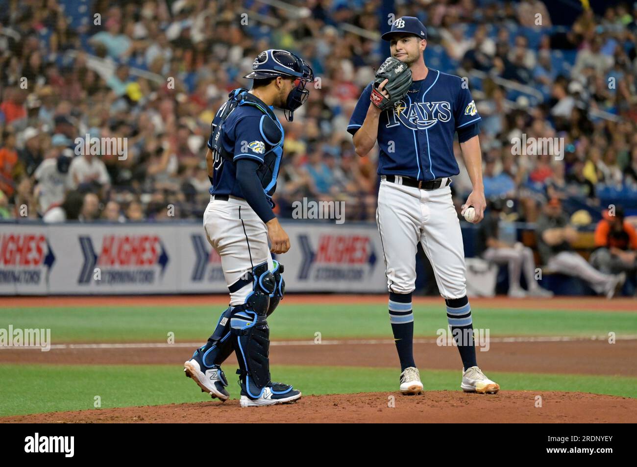 Tampa, United States. 22nd July, 2023. Tampa Bay Rays catcher Rene ...