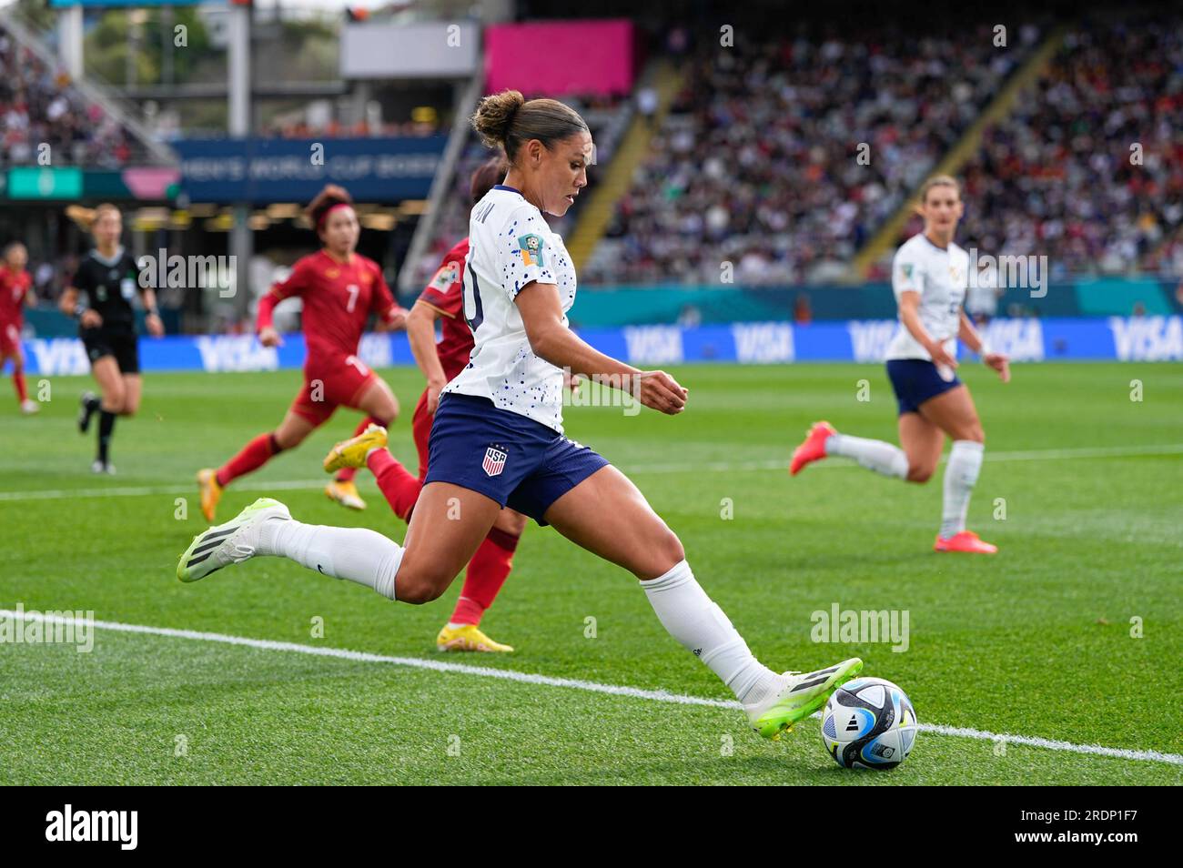 Eden Park, Auckland, New Zealand. 22nd July, 2023. Trinity Rodman (USA ...