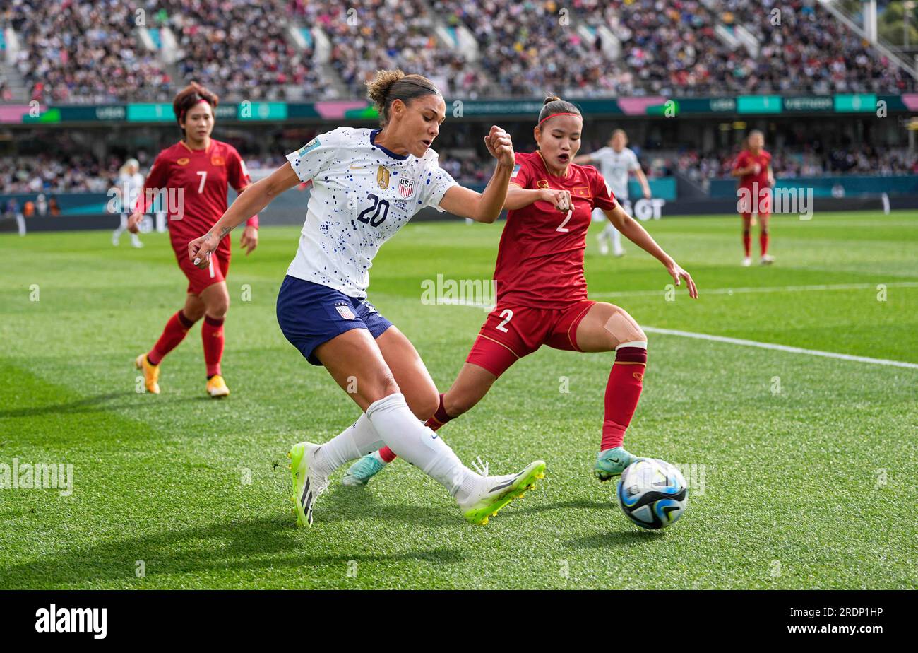 Eden Park, Auckland, New Zealand. 22nd July, 2023. Trinity Rodman (USA ...
