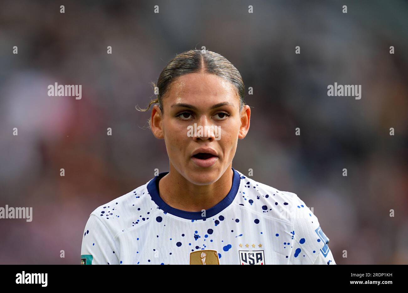 Eden Park, Auckland, New Zealand. 22nd July, 2023. Trinity Rodman (USA ...