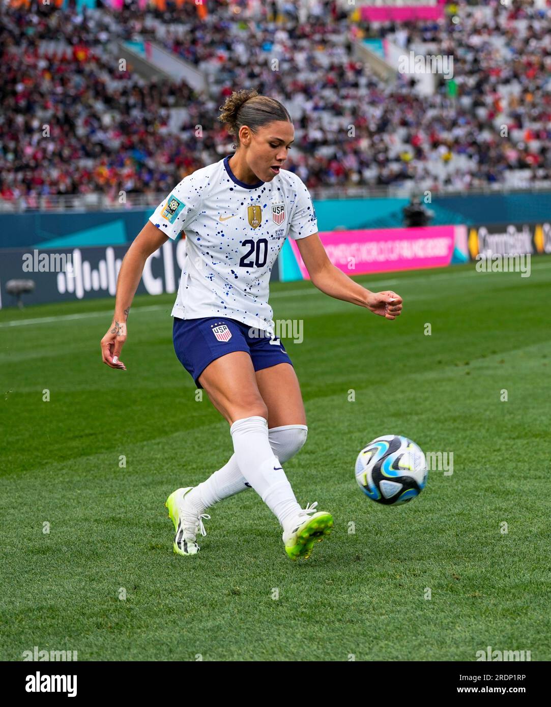 Eden Park, Auckland, New Zealand. 22nd July, 2023. Trinity Rodman (USA ...