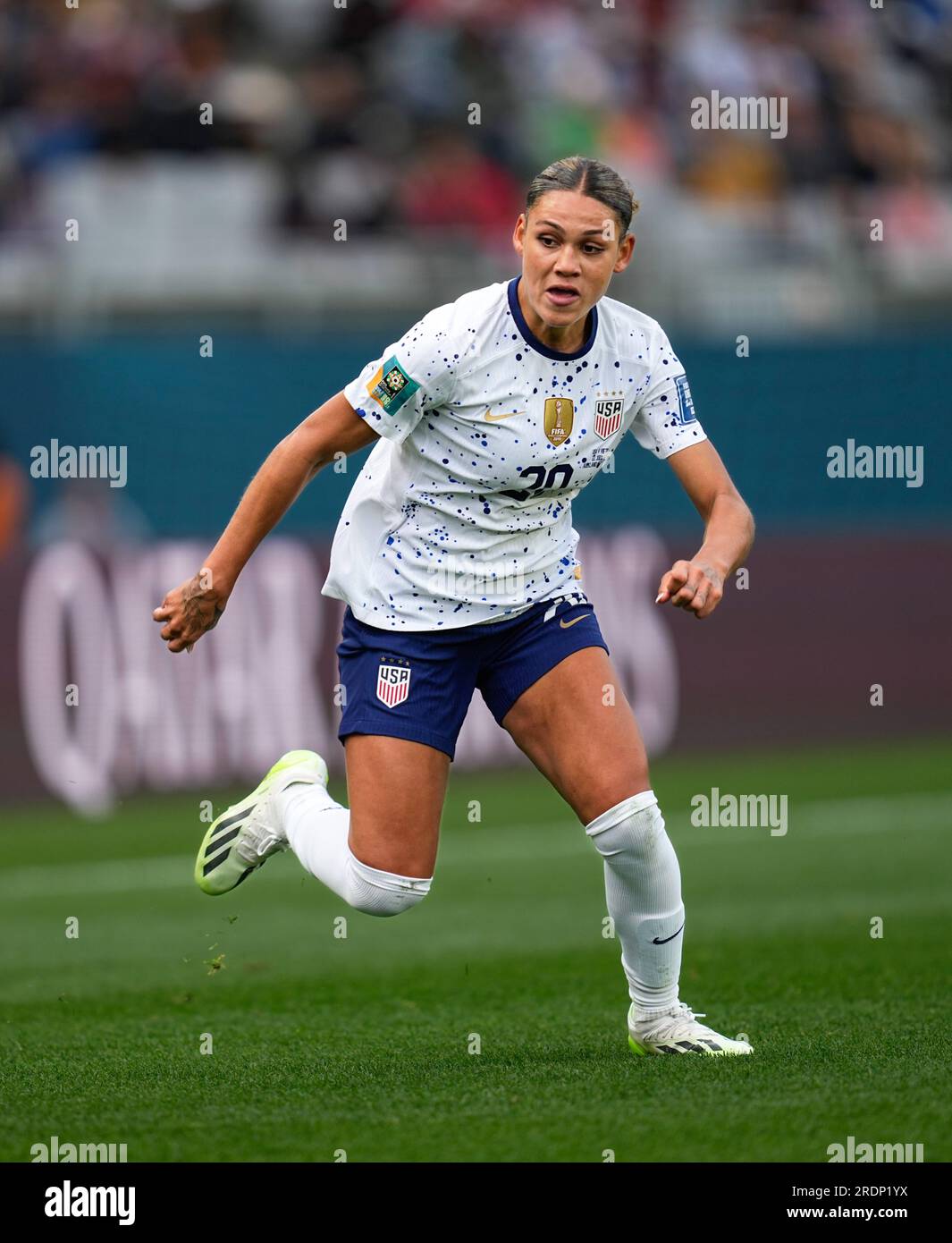 Eden Park, Auckland, New Zealand. 22nd July, 2023. Trinity Rodman (USA ...
