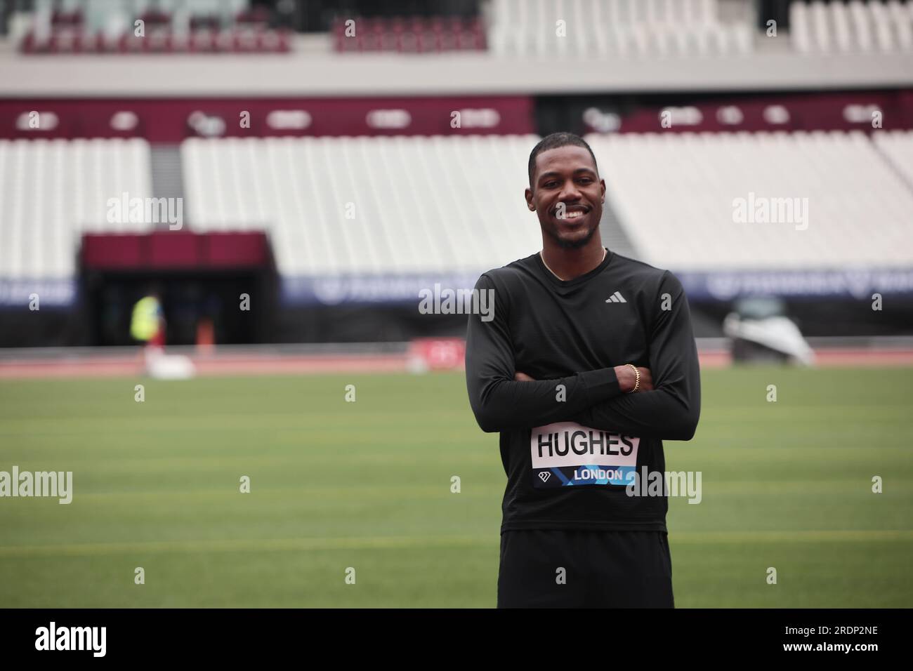 Khaleb Brooks giving inspirational winning speech Stock Photo - Alamy