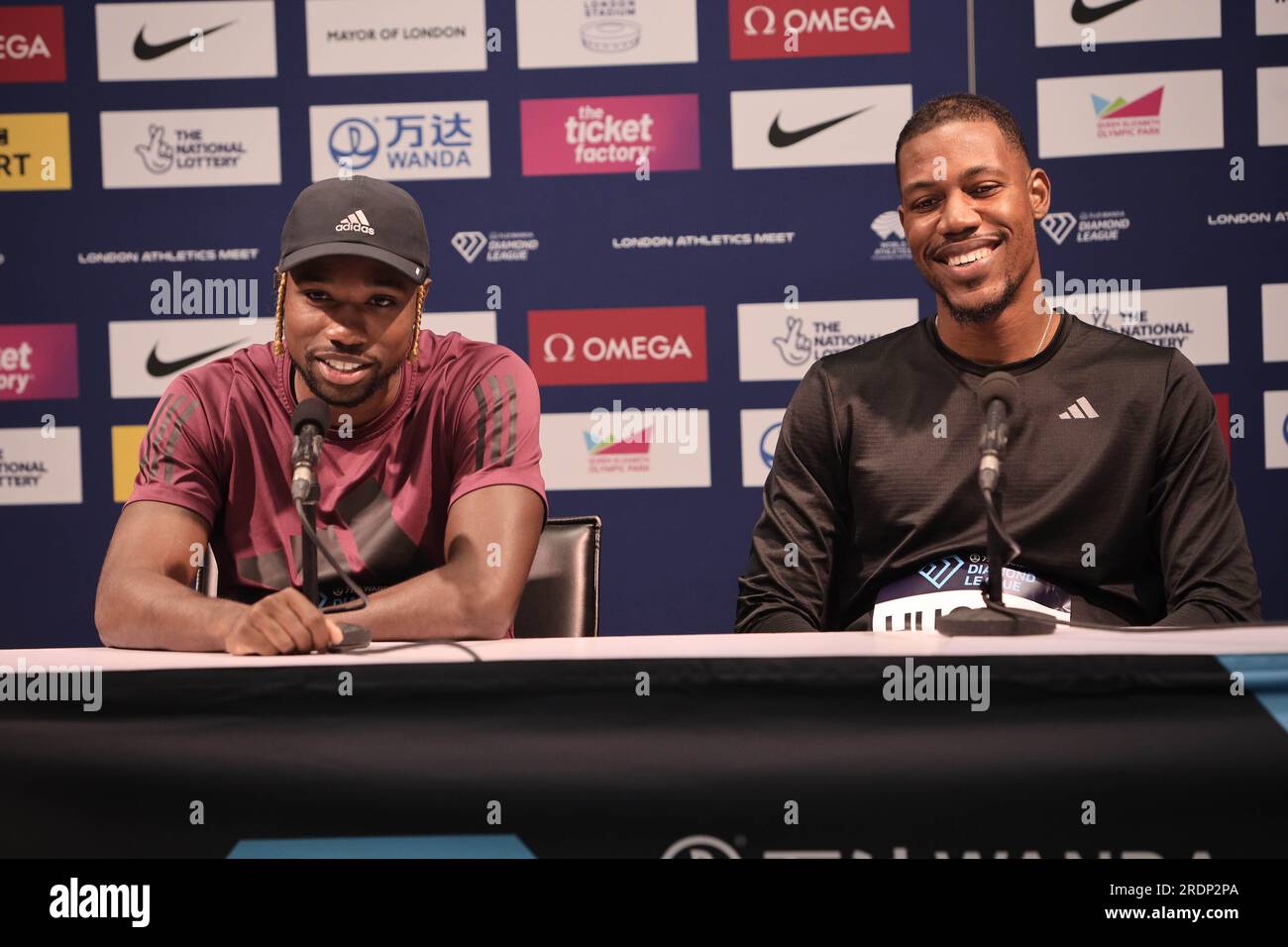 Khaleb Brooks giving inspirational winning speech Stock Photo - Alamy