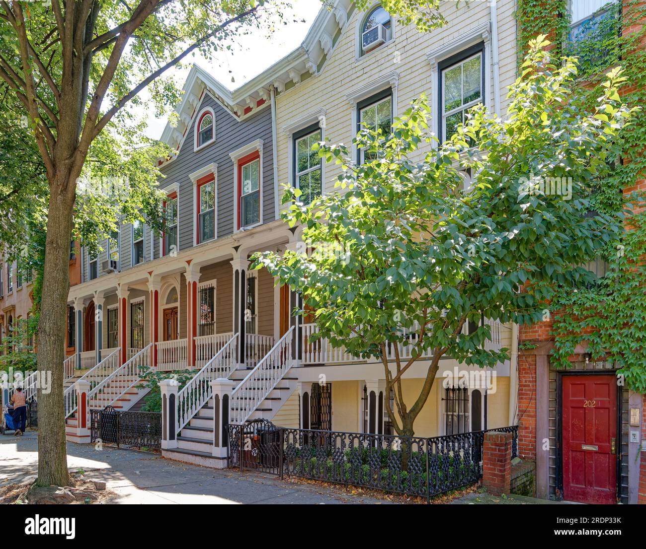 Fort Greene Historic District: 208-202 Adelphi Street are homes built in 1866; 208-204 were ...