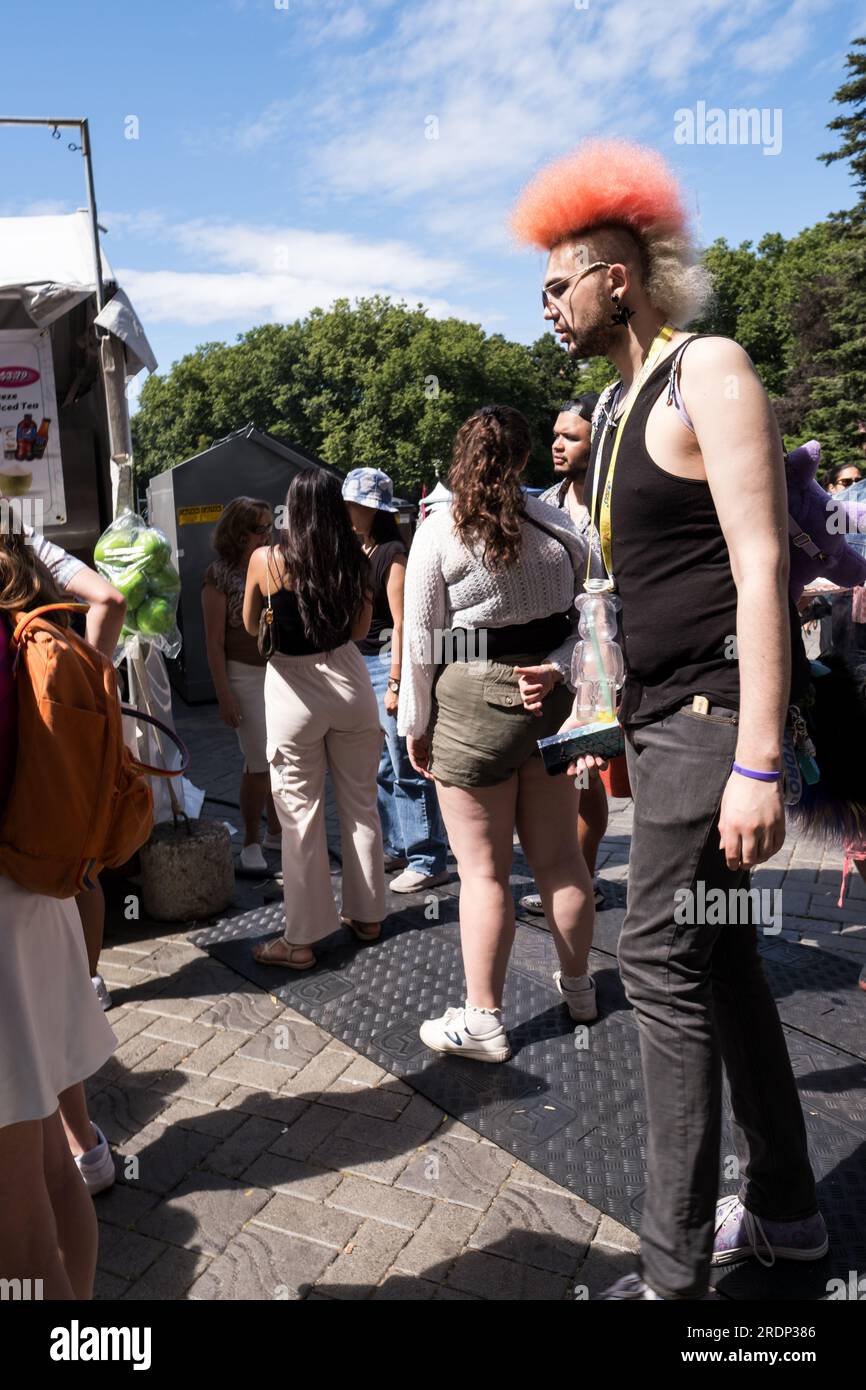 Seattle, USA. 22 Jul, 2023. People enjoying the annual Bite Of Seattle ...